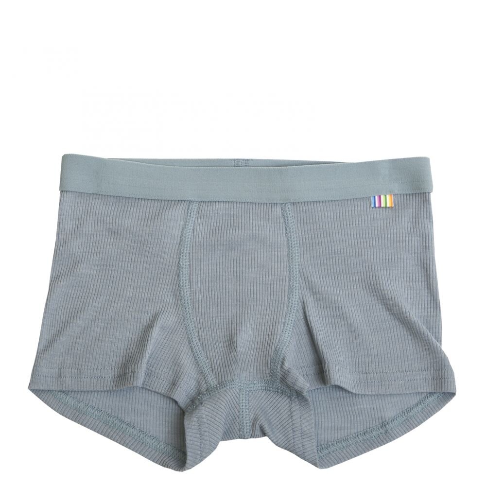 Joha Boxershorts Wolle/Seide Ripp denimblau, 15,16